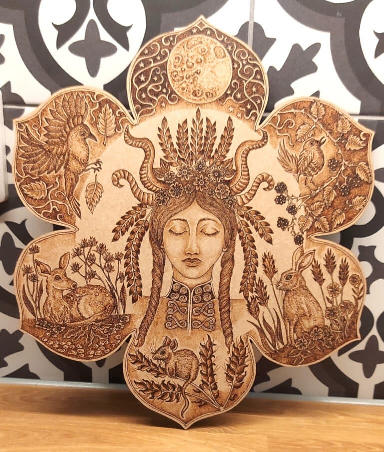 Pyrography, based on Laser Cut blanks from Tawny Barn - Tawny Barn